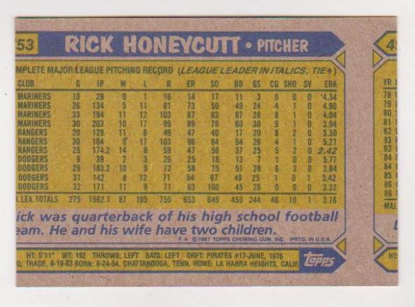 Wrong Back Error Rookie - Mark McGwire 1987 Topps | Property Room