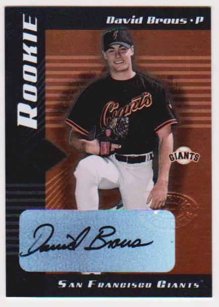 #573/750 Produced - David Brous 2001 Leaf Limited Certified Autographed ...