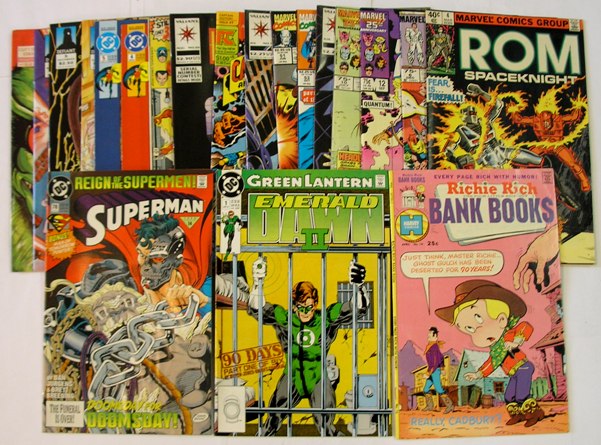 20 Different Comic Books - Superman, Green Lantern, Richie Rich and ...