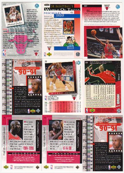 1990's Michael Jordan Card Collection - 9 Different | Property Room