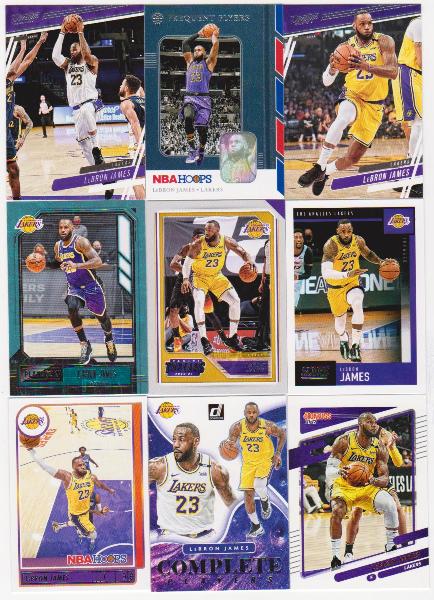 Lebron James Basketball Card Collection - 9 Different | Property Room