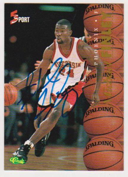 Signed - Michael Finley 1995 Classic 5-Sport Certified Autographed ...