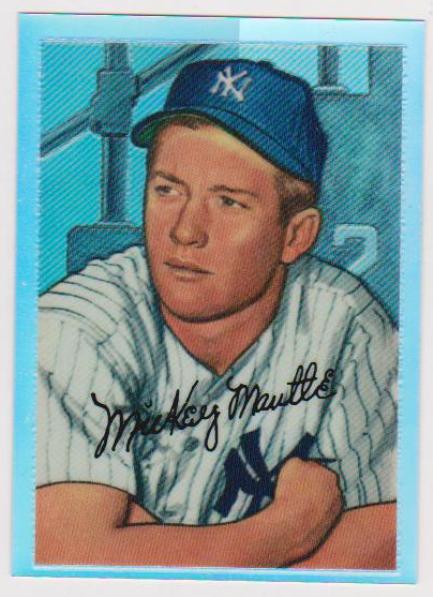 Refractor - 1996 Topps MICKEY MANTLE 1952 Bowman #20 Commemorative ...