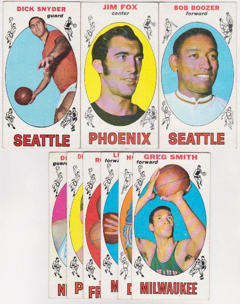 9 Different 1969-70 Topps Basketball Cards - Vintage Lot | Property Room