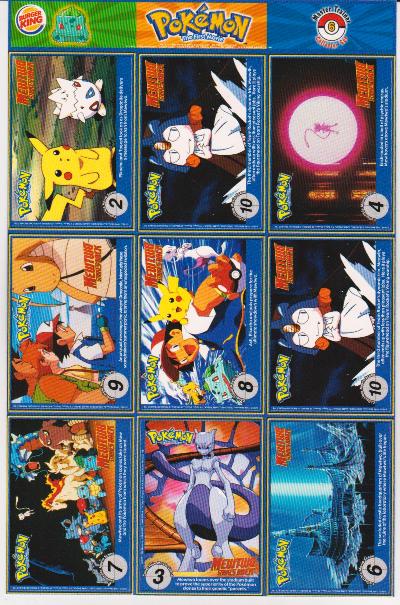 1999 Pokemon Master Trainer Collector Set 9 Card Uncut Sheet #6 ...