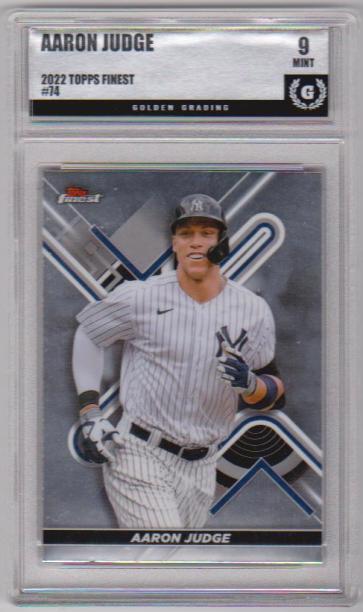 Graded GG Mint 9 - Aaron Judge 2022 Topps Finest #74 Card | Property Room