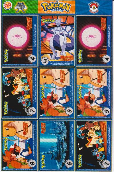 1999 Pokemon Master Trainer Collector Set 9 Card Uncut Sheet #2 ...
