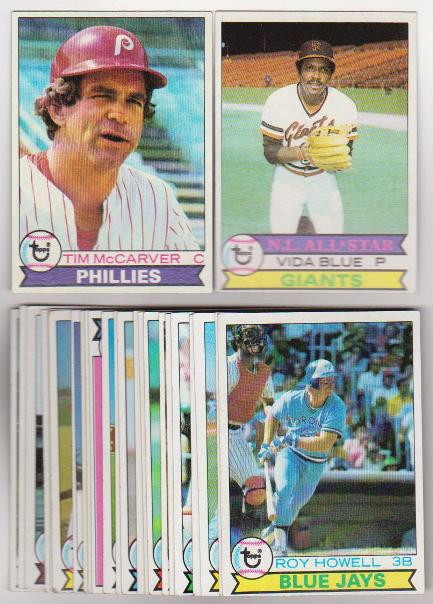25 Different 1979 Topps Baseball Cards - Vida Blue + More | Property Room