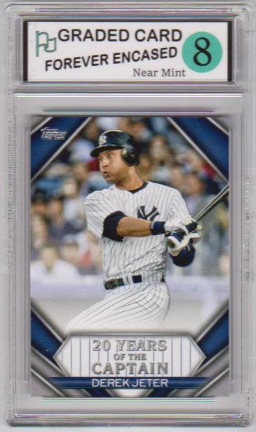 Labeled Near Mint 8 - Derek Jeter 2020 Topps 20 Years Of The Captain # ...