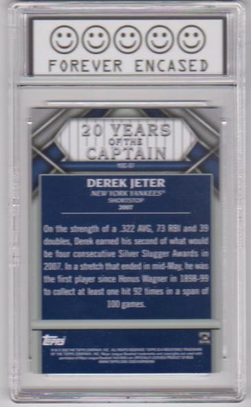 Labeled Near Mint 8 - Derek Jeter 2020 Topps 20 Years Of The Captain # ...