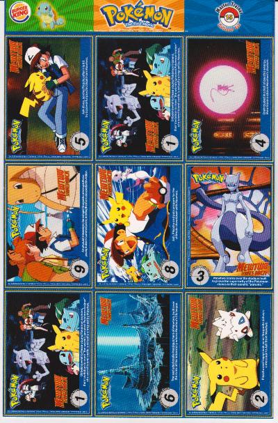 1999 Pokemon Master Trainer Collector Set Uncut 9 Card Uncut #15 Sheet ...