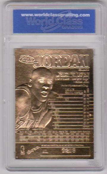 Graded Gem Mint 10 - Michael Jordan 1997 Skybox Z-Force 23 Kt Gold Card ...