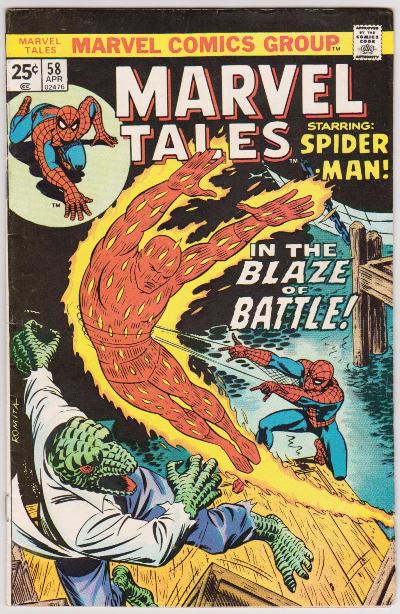 1975 Marvel Tales Starring SPIDER-MAN #58 Issue - Marvel Comics ...