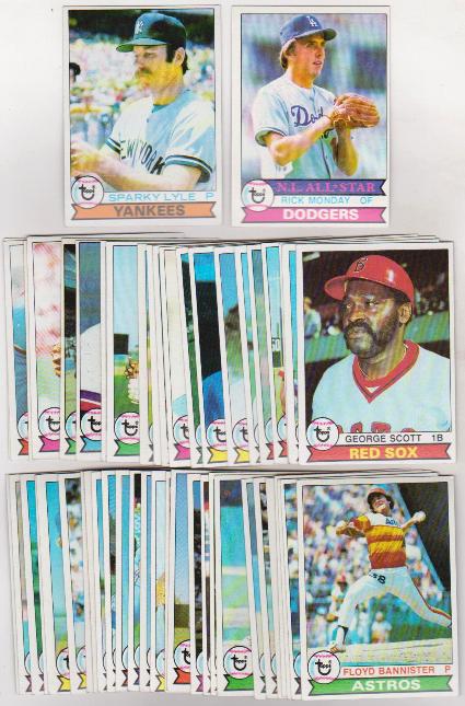 50 Different 1979 Topps Baseball Cards - Sparky Lyle + More - Vintage ...