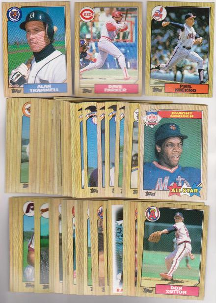 150 Different 1987 Topps Baseball Cards W Stars | Property Room