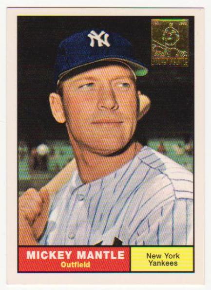 Mickey Mantle 1961 Topps #300 Commemorative Card - 1996 Topps #11 of 19 ...