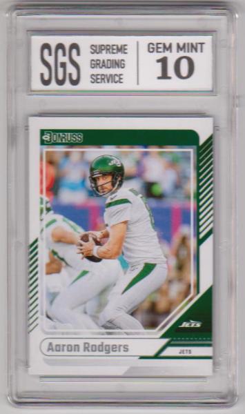 Graded Gem Mint 10 - Aaron Rodgers 2024 Donruss #110 Card | Property Room