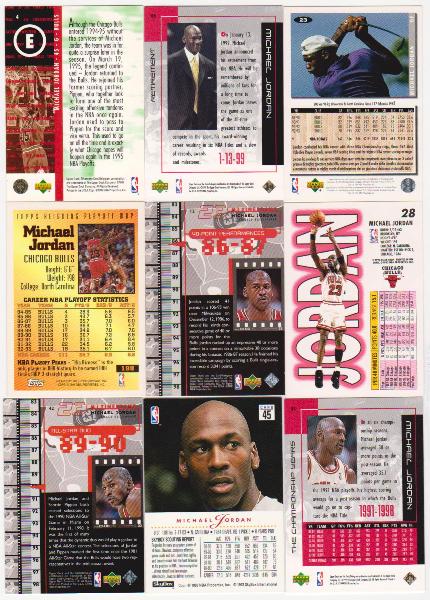 1990's Michael Jordan Card Collection - 9 Different | Property Room