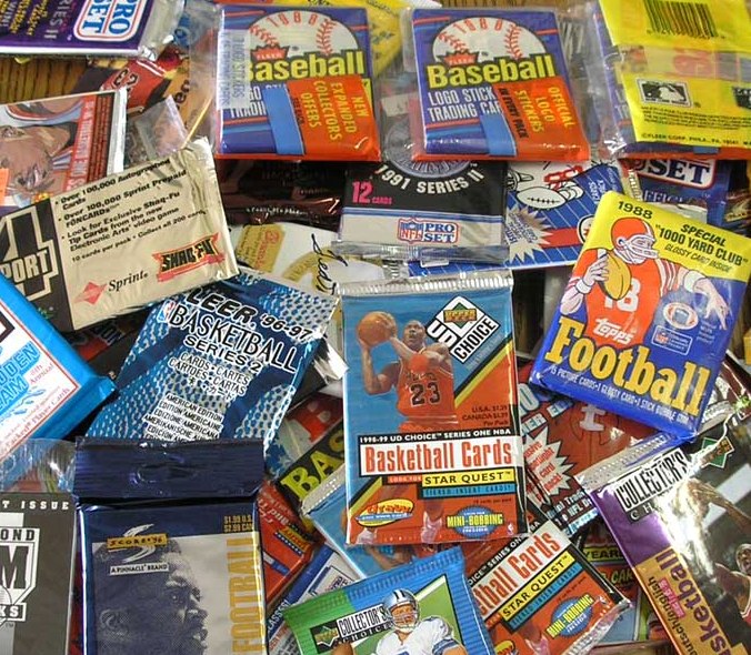 100 Assorted Sports Cards Packs - Baseball, Football, Basketball + More ...