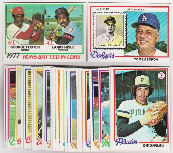 25 Different 1978 Topps Baseball Cards - George Foster/Larry Hisle ...