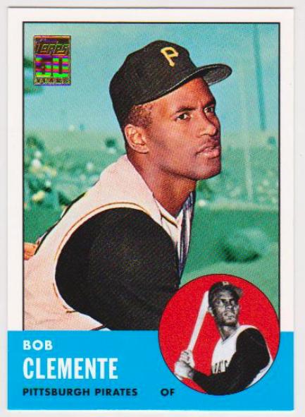 Roberto Clemente 1963 Topps #540 Commemorative Card - 2000 Topps #19 of ...