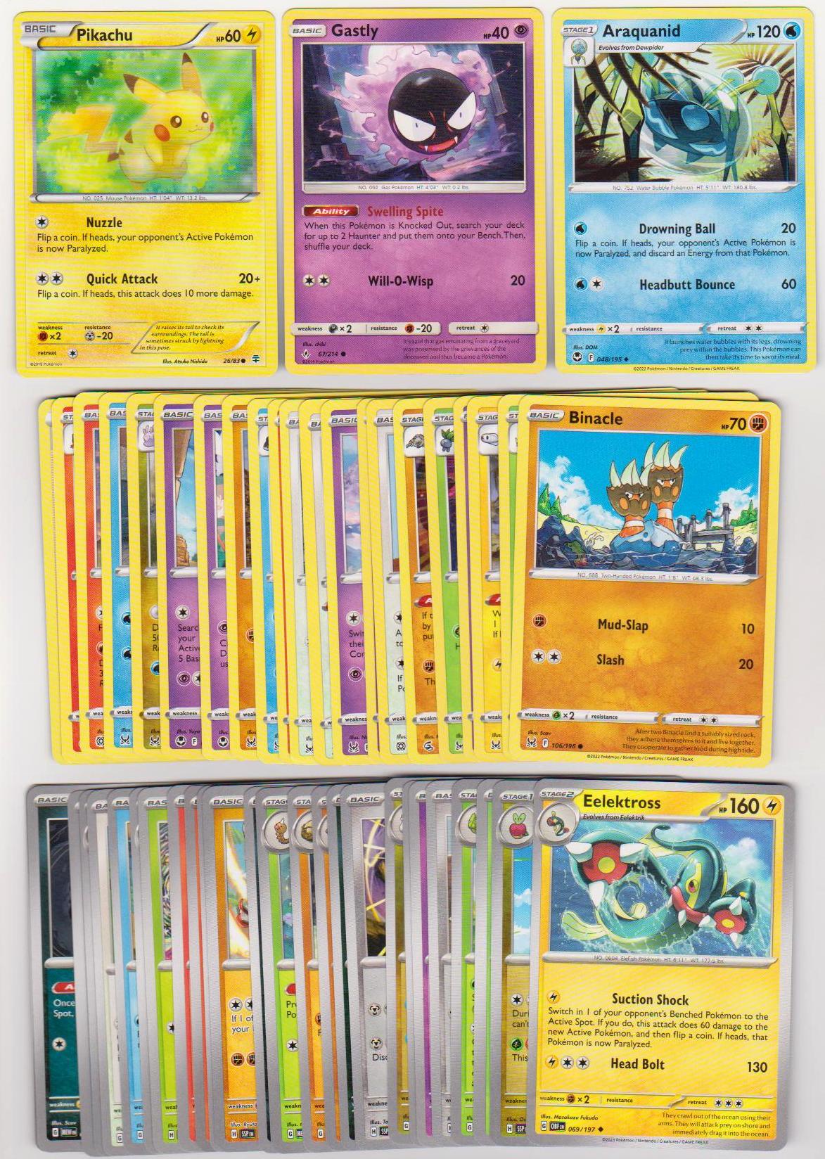 50 Different Pokemon Trading Cards w/ Pikachu + More | Property Room