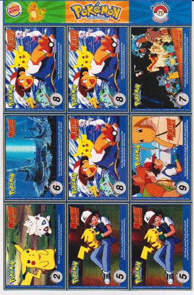 1999 Pokemon Master Trainer Collector Set Uncut 9 Card Uncut #11 Sheet ...