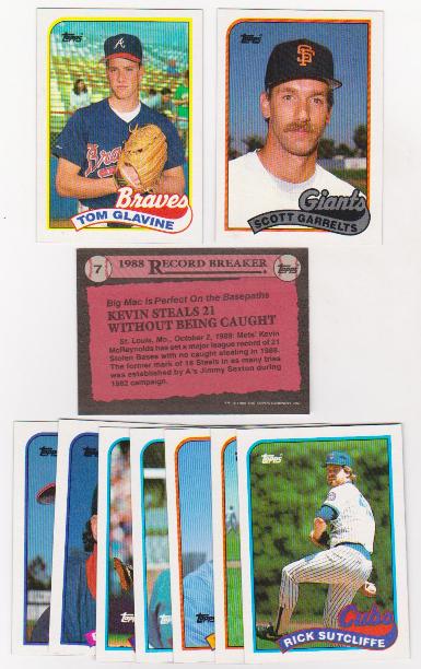 ERROR LOT - 10 Different 1989 Topps Baseball Wrong Back Errors - Tom ...