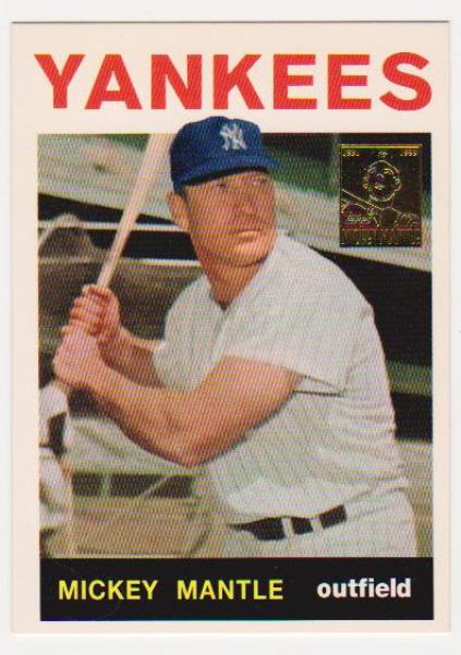 Mickey Mantle 1964 Topps #50 Commemorative Card - 1996 Topps #14 of 19 ...
