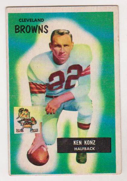 1955 Bowman Football Ken Konz #113 Card | Property Room