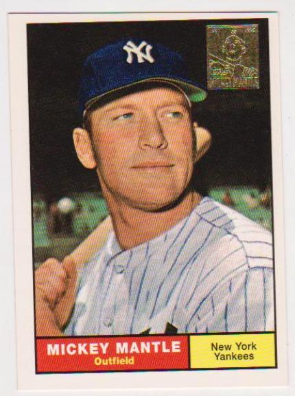 Mickey Mantle 1961 Topps #300 Commemorative Card - 1996 Topps #11 of 19 ...