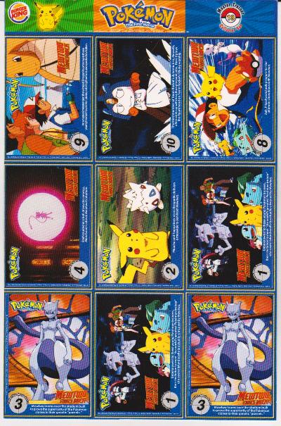 1999 Pokemon Master Trainer Collector Set Uncut 9 Card Uncut #13 Sheet ...
