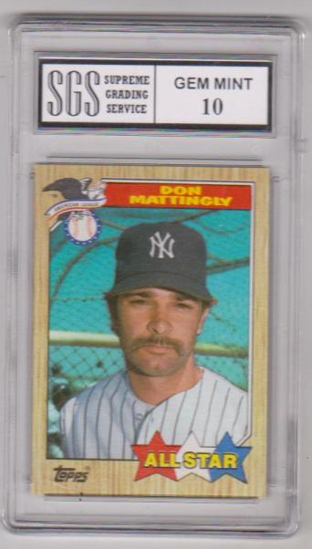Graded Gem Mint 10 - Don Mattingly 1987 Topps #606 Card | Property Room