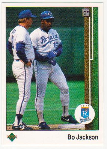 Error - 1989 Upper Deck Bo Jackson Double Back Error | Property Room