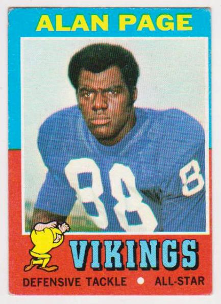 1971 Topps Alan Page #71 Card - HOF'er | Property Room