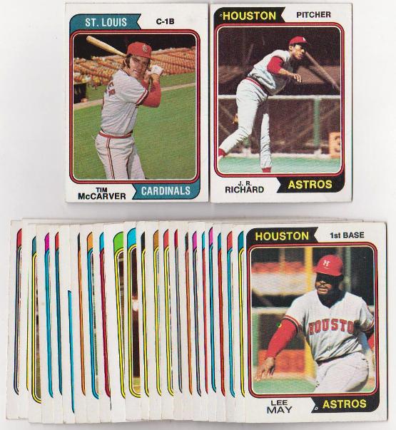 25 Different 1974 Topps Baseball Cards - J.R. Richard + More | Property ...