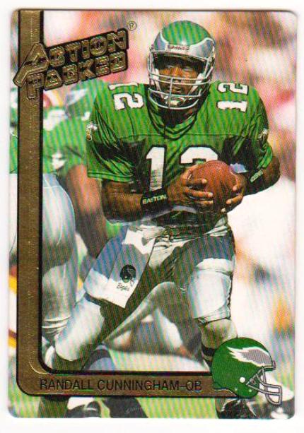 Signed Randall Cunningham 1991 Action Packed - All-Pro Autograph ...