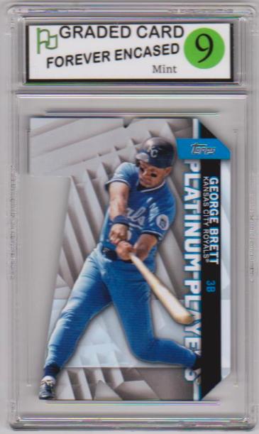 Graded Mint 9 - George Brett 2021 Topps Platinum Players #PDC-8 Insert ...