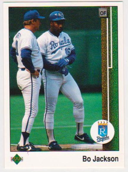 Error - 1989 Upper Deck Bo Jackson Double Back Error | Property Room