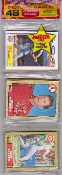 1987 Topps Baseball 49 Card Rack Pack w/ Mike Schmidt On Front ...