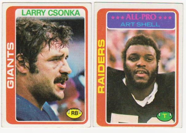 1978 Topps Larry Csonka #25 + Art Shell #460 Card Pair - HOF'ers ...