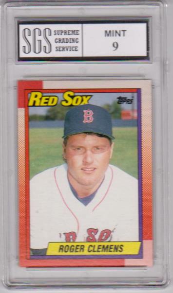 Graded Mint 9 - Roger Clemens 1990 Topps #245 Card | Property Room