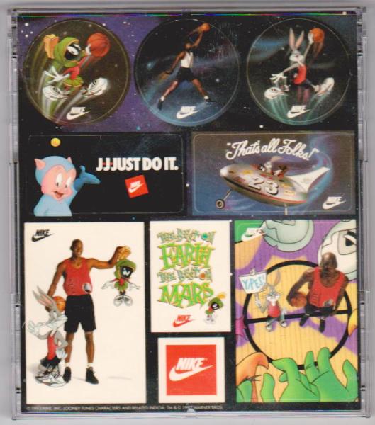 1993 Nike Stickers 12 Card Set - Michael Jordan + Looney Tunes ...