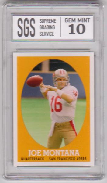 Graded Gem Mint 10 - Joe Montana 2007 Topps Turn Back The Clock #16 ...