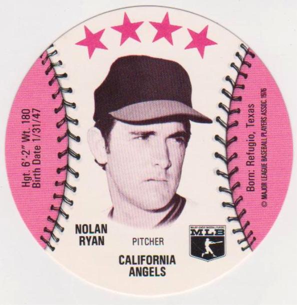 1976 Isaly's Disc Nolan Ryan Card - HOF'er | Property Room