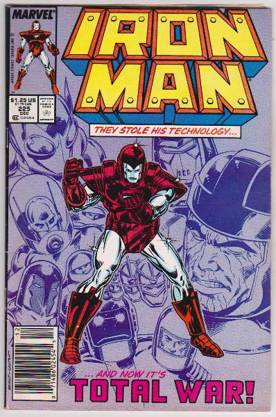 1987 Iron Man #225 Issue - Marvel Comics | Property Room