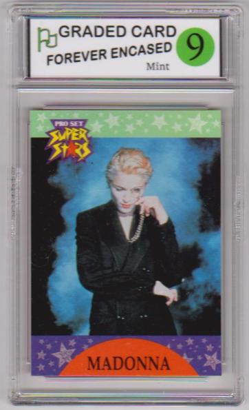 Graded Mint 9 - Madonna 1991 Pro Set Super Stars Musicards #5 Promo ...