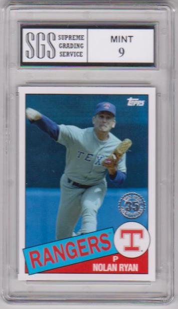 Graded Mint 9 - Nolan Ryan 2020 Topps 35th Anniversary #85TB-44 Card ...