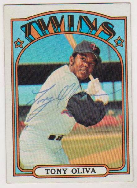 Signed - Tony Oliva 1972 Topps #400 Card - HOF'er Autograph | Property Room