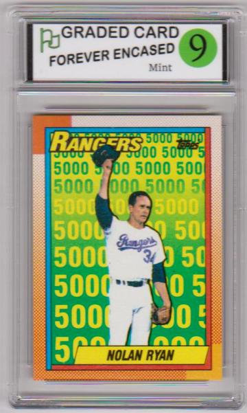 Graded Mint 9 - Nolan Ryan 1990 Topps #5 Card | Property Room
